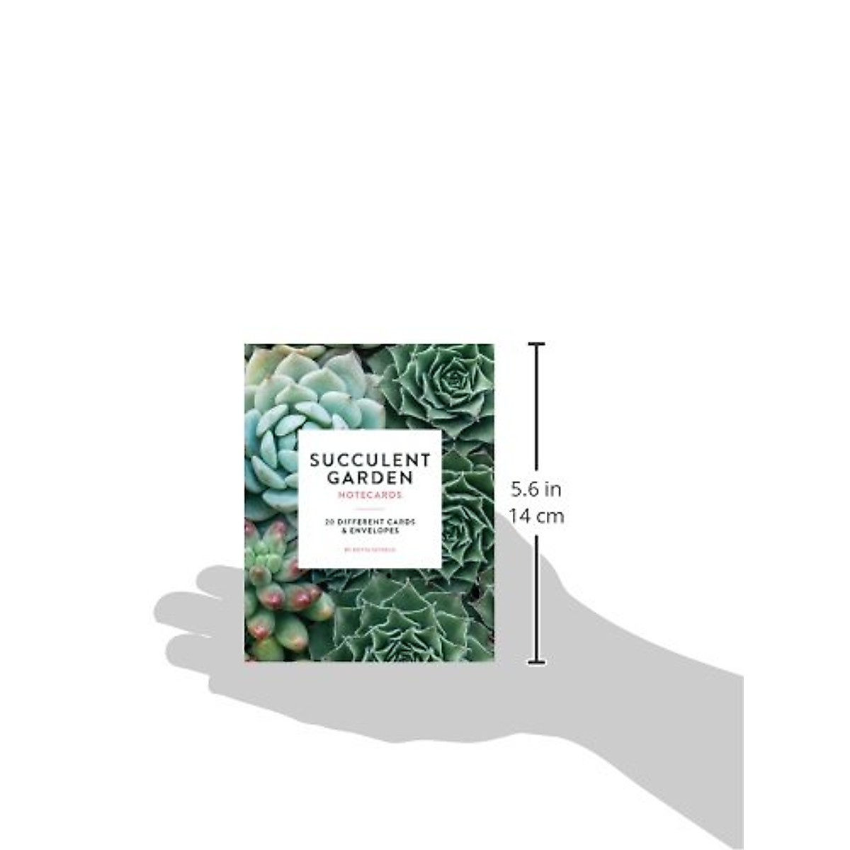 Succulent Garden Notecards: 20 Different Cards and Envelopes (Blank Nature Cards, Botanical Cards)