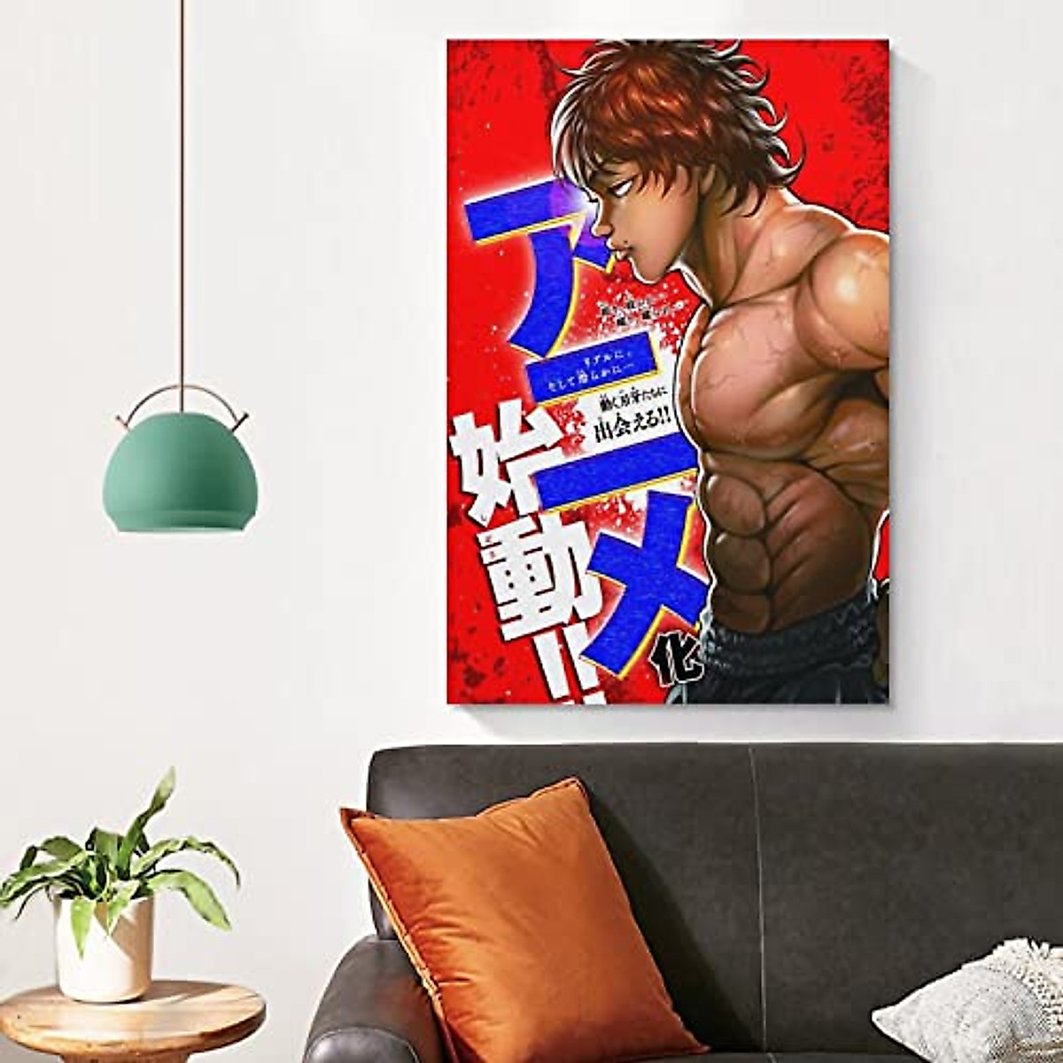BLUDUG Japanese Anime Baki The Grappler Poster Hanma Baki Poster (7) Canvas Painting Wall Art Poster for Bedroom Living Room Decor08x12inch(20x30cm)