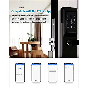 IC Card Fob Lock Door, 13.56 Mhz Smart TTLock Key, RFID Cards, Tarjeta Keyfob, 8 Packs