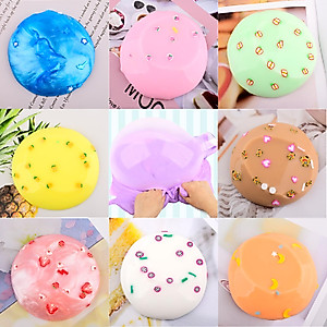 11 Pack Butter Slime Kit, Cream Jelly Cube Slime, Milk Pudding Slime, Q Bomb Slime Party Favors for Kids, Soft and Non-Sticky, Stress Relief Toys for Girls Boys, Scented DIY Cute Stuff