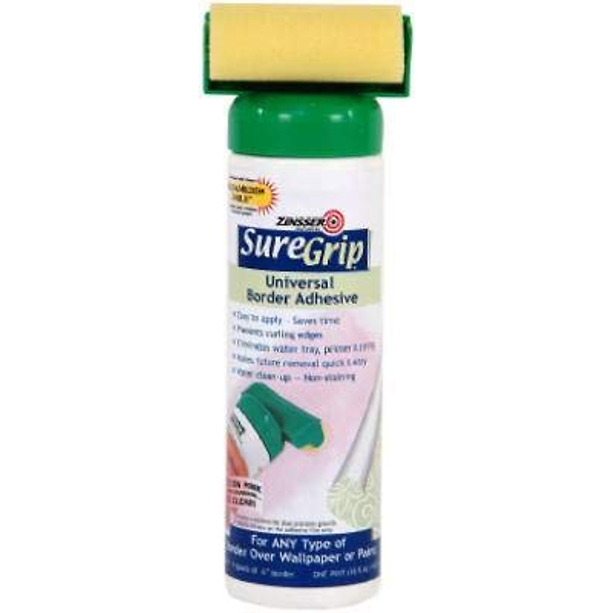 3 Pk Zinsser SureGrip Universal Walpaper Border & Wallcovering Adhesive 02876