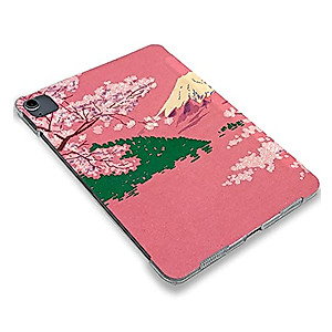 Cute Sakura Tree Japanese Flower case Compatible with iPad Mini Air Pro 7.9 8.3 9.7 10.2 10.9 11 12.9 inch Pattern Cover New 2022 2021 Trifold Stand 3 4 5 6 7 8 9 Generation (12.9 Pro 3/4/5 gen)