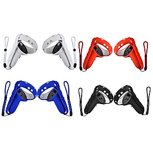 XIAOGE Controller Accessories for Quest 2 with Face Cover Combo, VR Headset Accessory Sweatproof Anti Collision