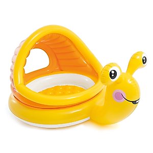 Intex - Lazy Snail Shade Baby Pool, Yellow