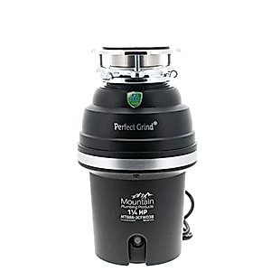 Mountain Plumbing MT888-3CFWD3B MT888-3CFWD3B-3-Bolt Mount 1 1/4 HP Disposer, Grey