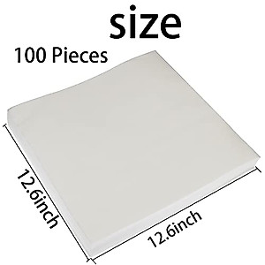 Toysructin 100 Sheets Bird Cage Liner, 12.6X12.6 Inch Disposable Absorbent Birdcage Liners Thicken Non-Woven Birdcage Tray Liner Paper, Precut Pet Animal Cages Cushion Cuttable Pets Cage Accessories