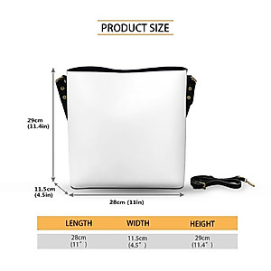 HUGS IDEA Adorable Chicken Family Print Womens Leather Handbag Big Capacity Travel Shopping Working Shoulder Bucket Cross-body Purse