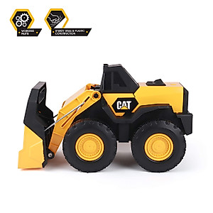CAT Construction Toys, 16" Steel Front Loader Toy, Built to Last, Ideal for Boys, Ages 3+, EduCATional Toy For Kids.