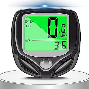 Bicycle Speedometer & Wireless Odometer for Bicycle Cycle Bike Computer with LCD Display & Multi-Functions