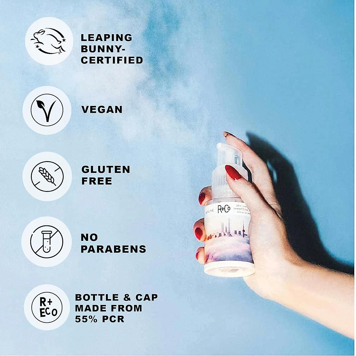 R+Co Skyline Dry Shampoo Powder | Intense Oil Absorption | Revives Volume, Hair Texture and Grip | TSA Approved Travel Size | 1 Fl Oz