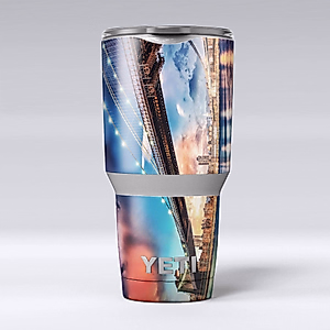 Design Skinz Fusion NYC Overlook - Skin Decal Vinyl Wrap Kit Compatible with The Yeti Rambler Cooler Tumbler Cups