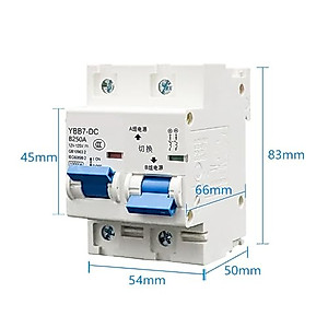 1PCS 12v-125v DC Circuit Breaker 2P Power Switch Protection Switch 80A100A125A150A200A250A Battery Protector asynchronous Switch (Size : KL4-3b, Color : 150A)