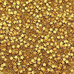 Sprinkles | 8 oz | Gold sugars | Manvscakes | Star sugar
