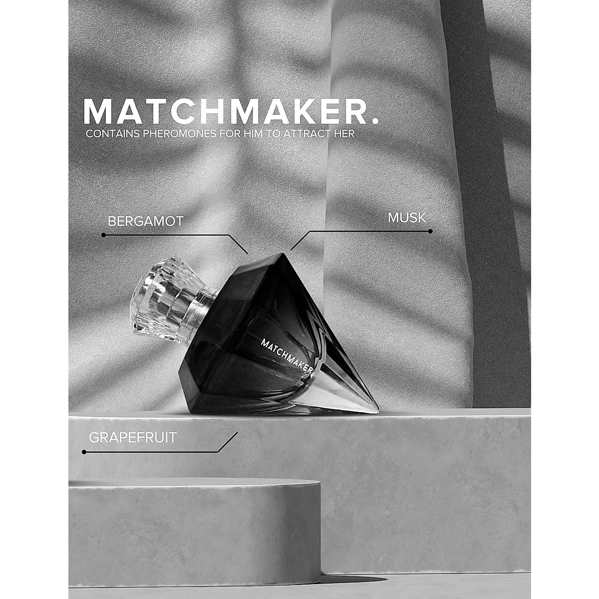 Eye of Love Matchmaker Black Diamond LGBTQ+ Pheromone Cologne for Men to Attract Him - Developed with Patti Stanger - 30ml