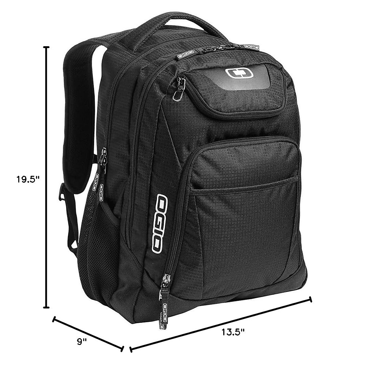 OGIO 411069.03 Black/Silver Excelsior Carry-On Commuter Backpack