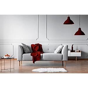 Imperial Home 24 Pack Wholesale Soft Cozy Fleece Blankets - 50" x 60" Comfy Throw Blankets (Red)