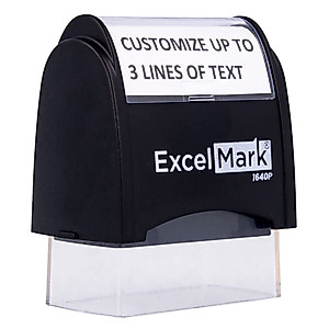 ExcelMark High Definition Personalized Rubber Stamp