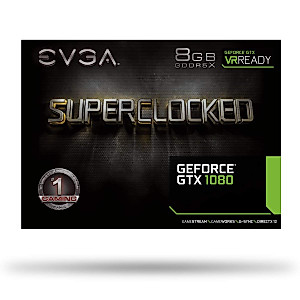 EVGA GeForce GTX 1080 SC GAMING ACX 3.0, 8GB GDDR5X, LED, DX12 OSD Support (PXOC) Graphics Card 08G-P4-6183-KR (Renewed)