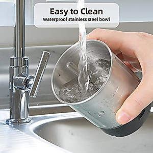 Electric Coffee Grinder, Wireless Powerful Coffee Bean Grinder with USB Rechargeable, Fresh Grind Coffee Grinder for Beans, Spices, Herb and More, Removable Bowl and 304 Stainless Steel Blade