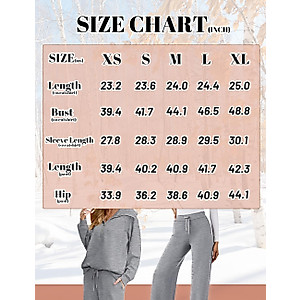 XIEERDUO Loungewear Set Women Fall Fashion 2024 Sweatsuit Set 2 Piece Outfits Black M