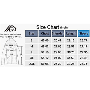 OTU Men's Waterproof Ski Jacket Snowboarding Windbreaker Warm Winter Hooded Mountain Snow Coat