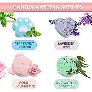 Aromatherapy Gifts for Women- 12Pcs Shower Steamer Aromatherapy Self Care Gifts for Women Christmas Gifts for Stress Relief Home SPA Gifts for Women- Stocking Stuffers for Adults (4 Scents)