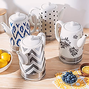 BELLA 1.5L Electric Ceramic Kettle, Black Floral