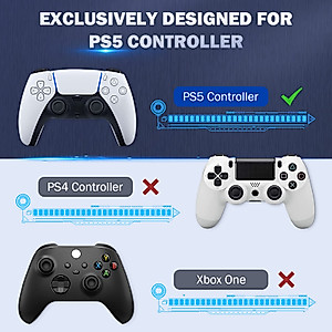 MoKo Keyboard for PS5 Controller, PS5 Bluetooth Wireless Mini Keyboard Chatpad for PlayStation 5 Controller, Game Keypad Built-in Speaker with 3.5mm Audio Jack for Messaging and Game Live Chat, Black