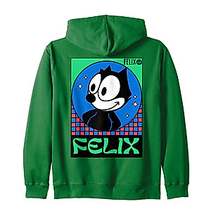 Felix The Cat Checkered Zip Hoodie