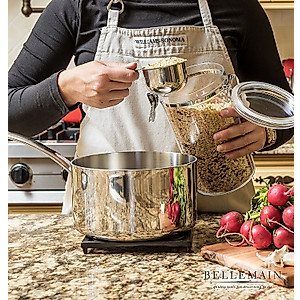 Bellemain 4 Piece Airtight Acrylic Canister Set, Food Storage Container