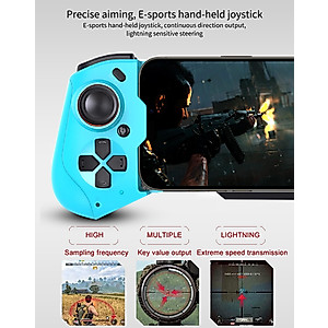 Joso Mobile Game Controller for iPhone, Android, PC, Steam, Direct Play, 15 Hours Playtime, Phone Controller Gamepad Joystick for iPhone 14 13 12 Pro Max, Galaxy S23 S22 Ultra, iPad, Tablet, MFi Games