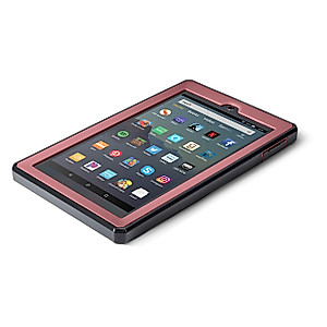Nupro Heavy Duty Shock-Proof Standing Cover with Screen Protector For Fire 7 Tablet, Plum
