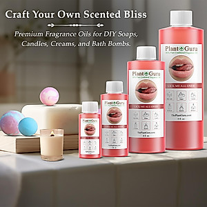Lick Me All Over Fragrance Oil 4 fl. oz. Scented Oil for DIY Soap Making, Candles, Bath Bombs, Body Butters. Used in Aromatherapy Diffusers, Burners and Warmers. Great Addition to Lotions and Creams.