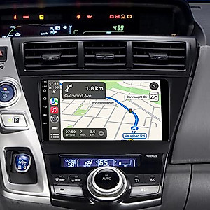 ASURE 9 inch Car Stereo Radio GPS Navigation Unit for Toyota Prius V 2011-2017 HD Touchscreen Multimedia Player,4 Core 2G+32G Android with Wireless Carplay,Android Auto,SWC,DSP,Bluetooth