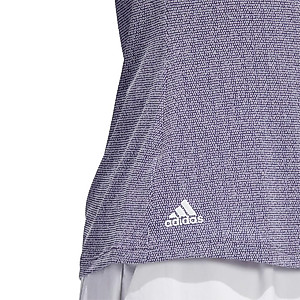 adidas Women's Standard Essentials Mock Neck Sleeveless Golf Polo Shirt, Legacy Indigo/White, Medium