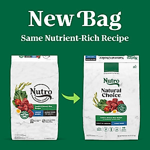 Nutro Natural Choice Adult Large Breed Dry Dog Food, Lamb and Brown Rice Recipe, 36 lb. Bag
