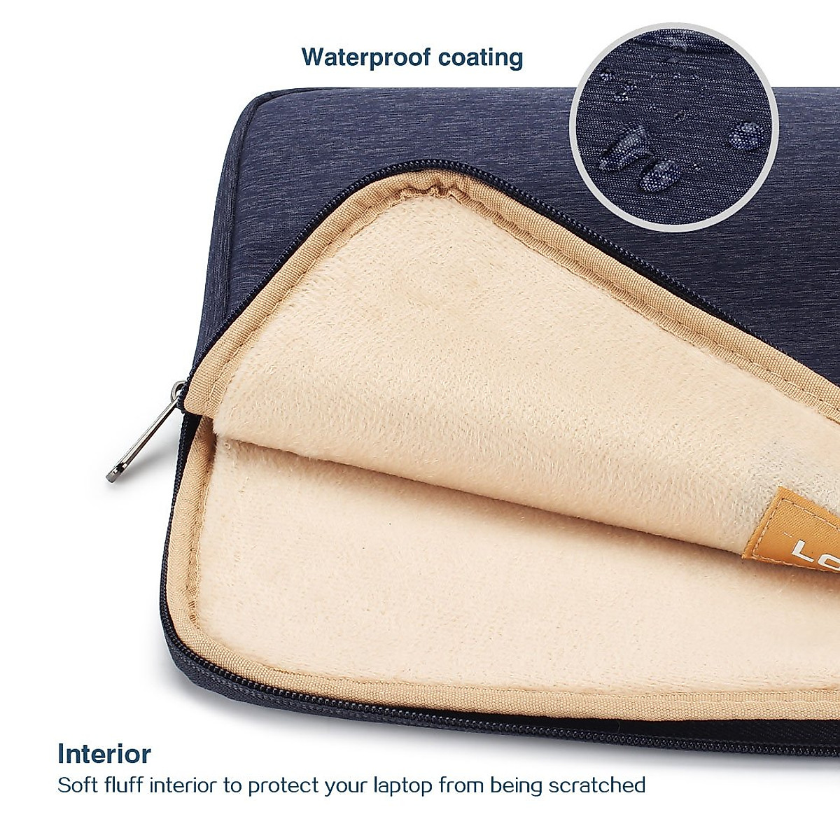 LONMEN 12.5-13 inch Laptop Sleeve Case Water-resistant Handle Bag for MacBook Pro Touch Bar/iPad Pro/Dell Latitude 7290/ASUS ZenBook 13 UX331UN/13.9" HUAWEI MateBook X Pro