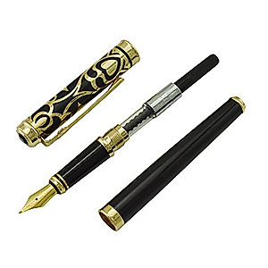 Lanxivi Duke Sapphire Fude Pen Calligraphy Fountain Pen Fine to Broad Size for Signature and Art Drawing