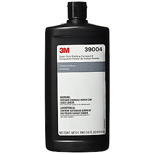 3M Super Duty Rubbing Compound, 39004, 1 pt (16 fl oz/473 mL) , Brown