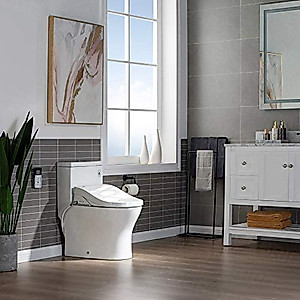 WOODBRIDGE Luxury, Elongated One Piece Toilet with Advanced Bidet Seat, T-0022, White