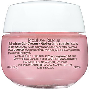 Garnier SkinActive Moisture Rescue Refreshing Gel-Cream for Dry Skin, 1.7 Ounces