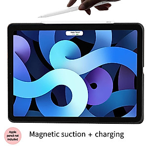 Gexmil Leather Case for iPad Air 11 Inch M2 2024,Genuine Leather Folio Cover for iPad Air5/ Air4 10.9 inch 2022/2020 with Pencil Holder, Auto Sleep/Wake,Shockproof,Pattern-Brown