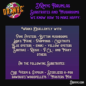 DRMyc.com - MGP Plus - Growth Promoter for Mushroom Substrates. MGP Increases Colonization Speed, Yields, Fruit Size & Reduces Trich - Works with Rye Berries, Millet, Dung Loving Mushrooms (10 Grams)