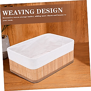 LALAFINA 3pcs Storage Basket Household Table Basket Household Desk Basket Office Desk Basket Office Accessory Home Accessory Household Desk Organizers Desktop Baskets