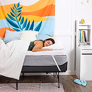 ViscoSoft 4 Inch Memory Foam Mattress Topper Twin XL - Select High Density Extra Long Ventilated Mattress Pad - Removable Bamboo-Rayon Cover