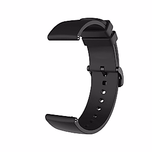 TenCloud Watch Band Compatible with Nerunsa Smart Watch P66D Band Silicone Straps Sport Wristbands Accessories (Black)