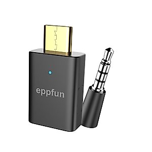 [Upgraded] AK3040PLUS-PRO USB Qualcomm APTX-Adaptive Bluetooth 5.2 Transmitter (black5)