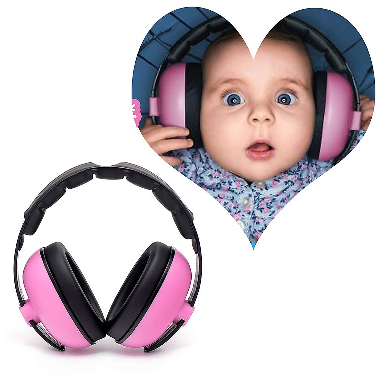 Noise Cancelling Headphones for Kids, Kids Noise Reduction Earmuffs Sound Blocking Kids Hearing Protection Earmuffs for Toddlers & Children Age 0-5 Years (Blue)