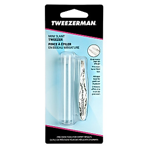 Tweezerman Mini Slant Tweezer Marble Pattern, 0.5984 Ounce