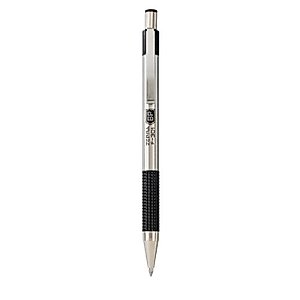 Zebra Pen F-301 1 mm Stainless Steel Ballpoint Pen - Black (Pack of 2), 1050